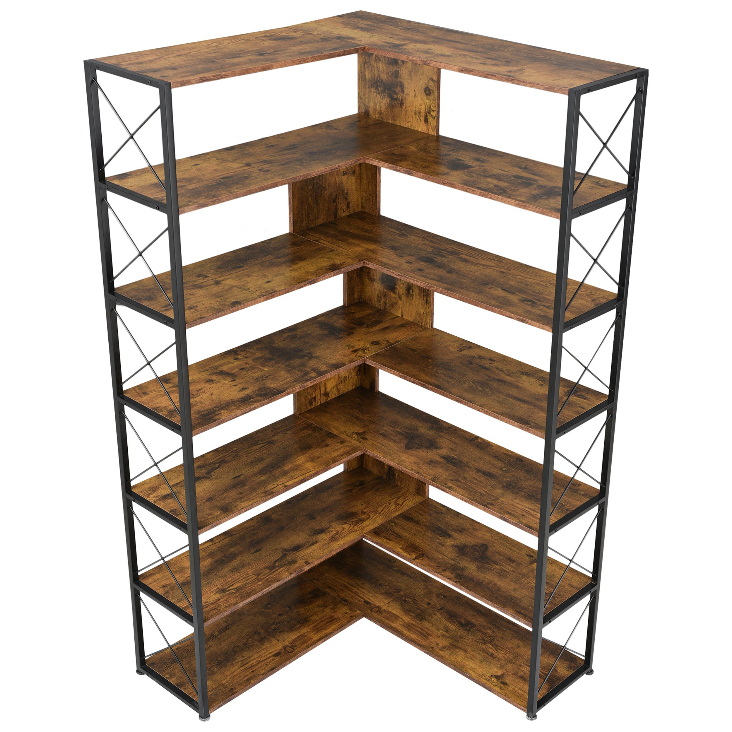 17 Stories Modibo 71" H x 37" W x 37" D 17 Stories L-Shaped Corner ...