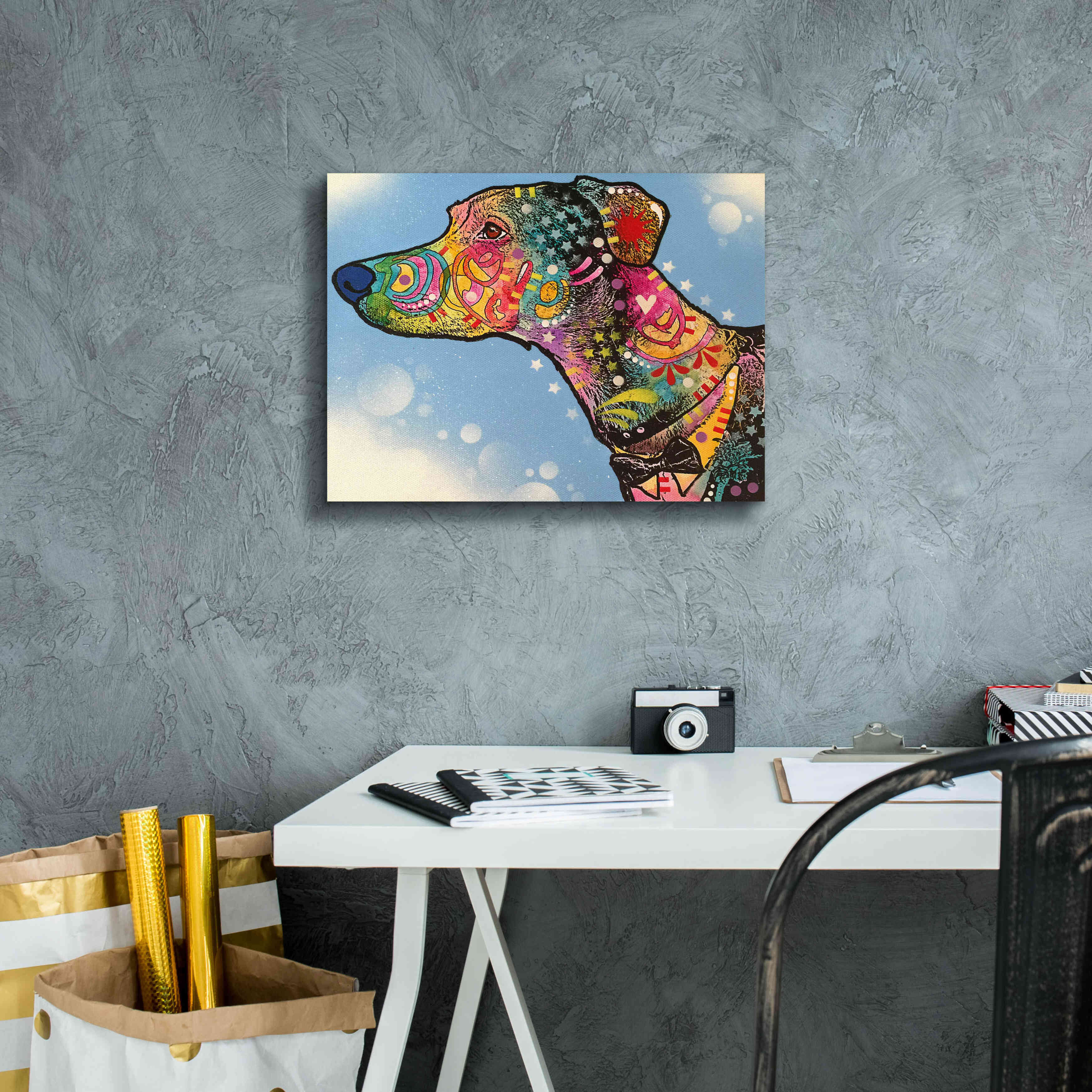 Winston Porter Epic Graffiti 'Enzo' By Dean Russo, Giclee Canvas Enzo by Dean Russo - Wrapped ...