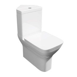 K-Vit Pure Toilet & Corner Cistern with Soft Close Seat | Wayfair.co.uk