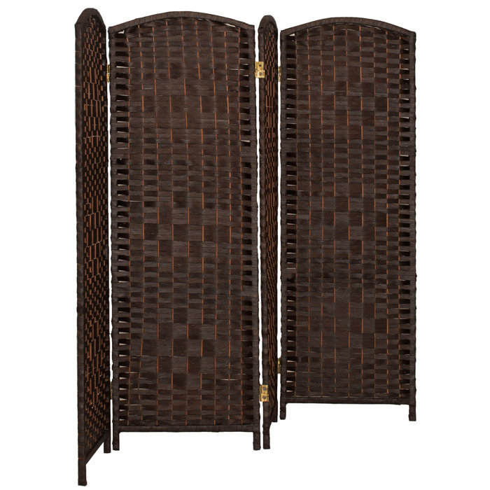 Red Barrel Studio® Short Diamond Weave Folding Screen & Reviews | Wayfair