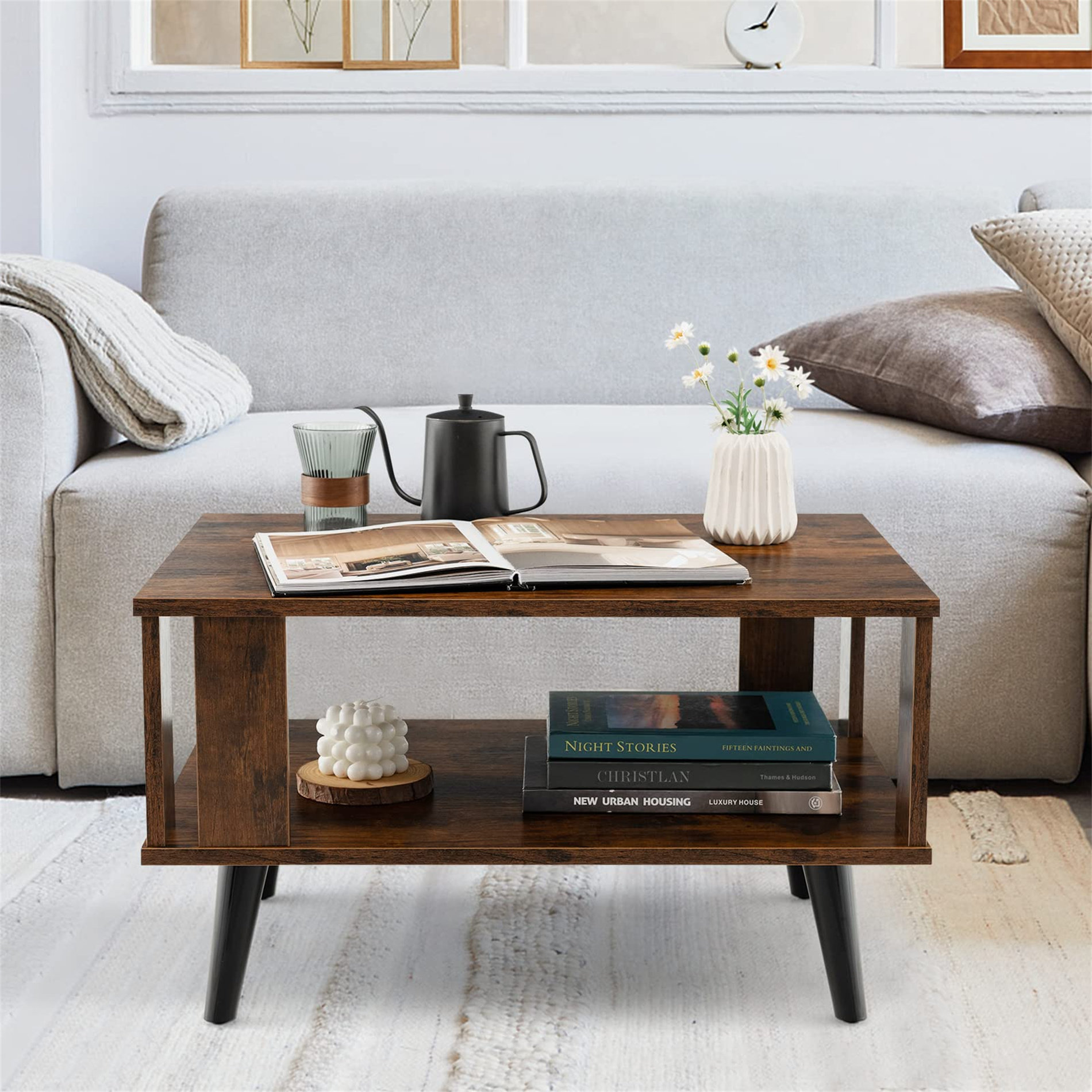 Borough Wharf Angle Coffee Table with Storage | Wayfair.co.uk