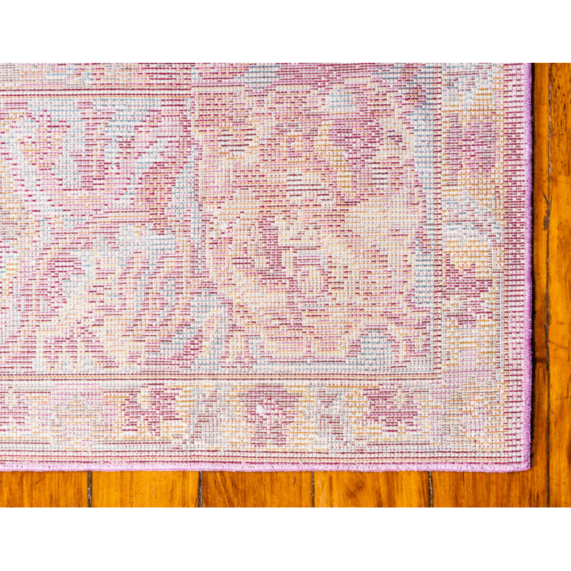 Bungalow Rose Glasser Performance Red/Yellow Rug & Reviews | Wayfair