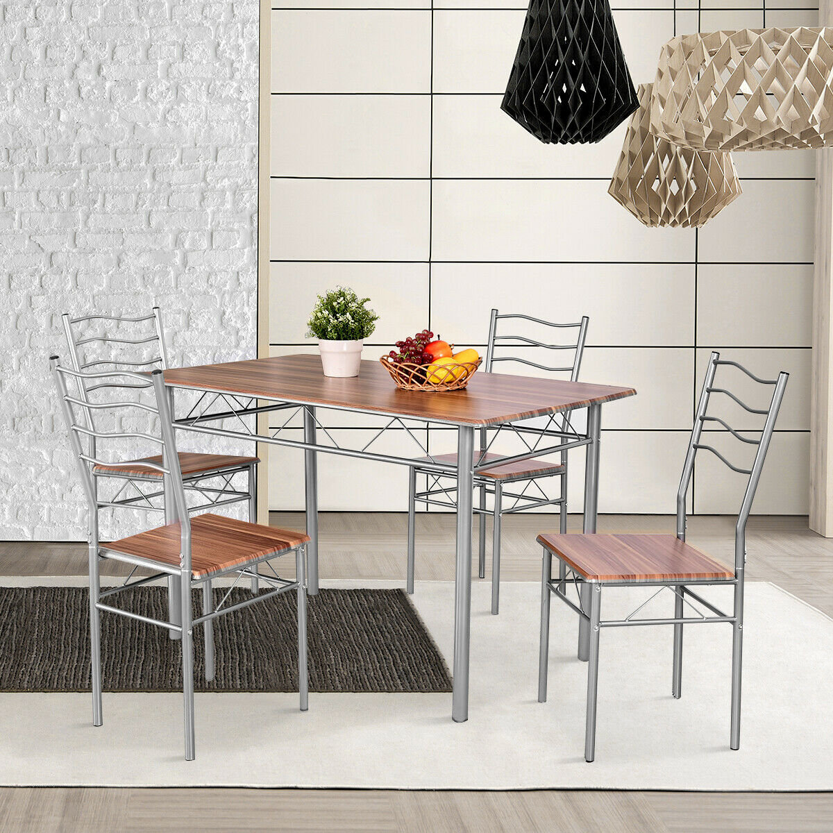 Winston Porter Casiano 4 - Person Dining Set & Reviews | Wayfair