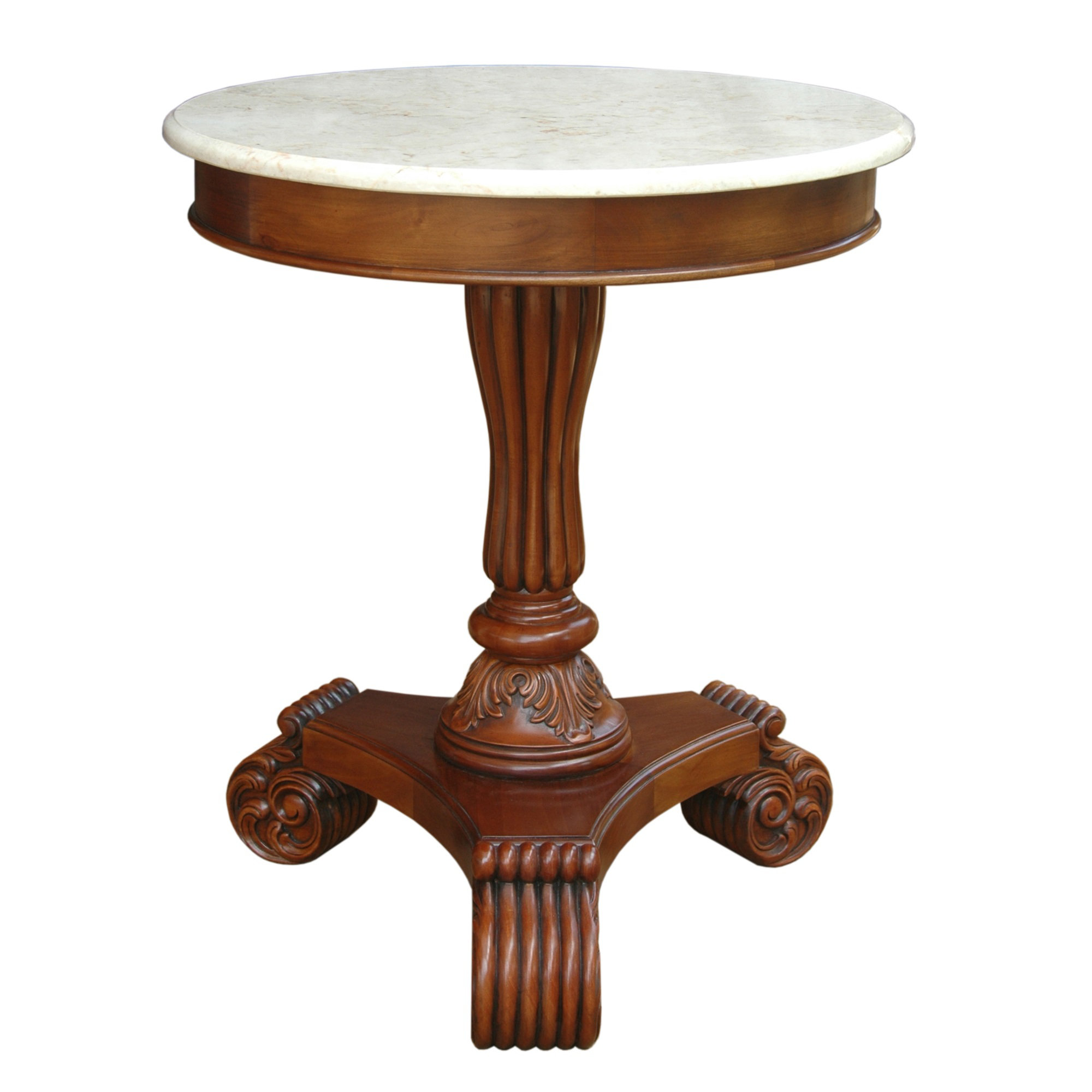 Fleur De Lis Living Goble 28'' Tall Pedestal End Table | Wayfair