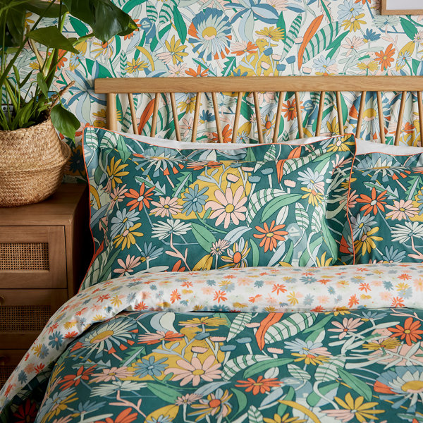 SCION Blue/Yellow/Orange Duvet Cover Set | Wayfair.co.uk