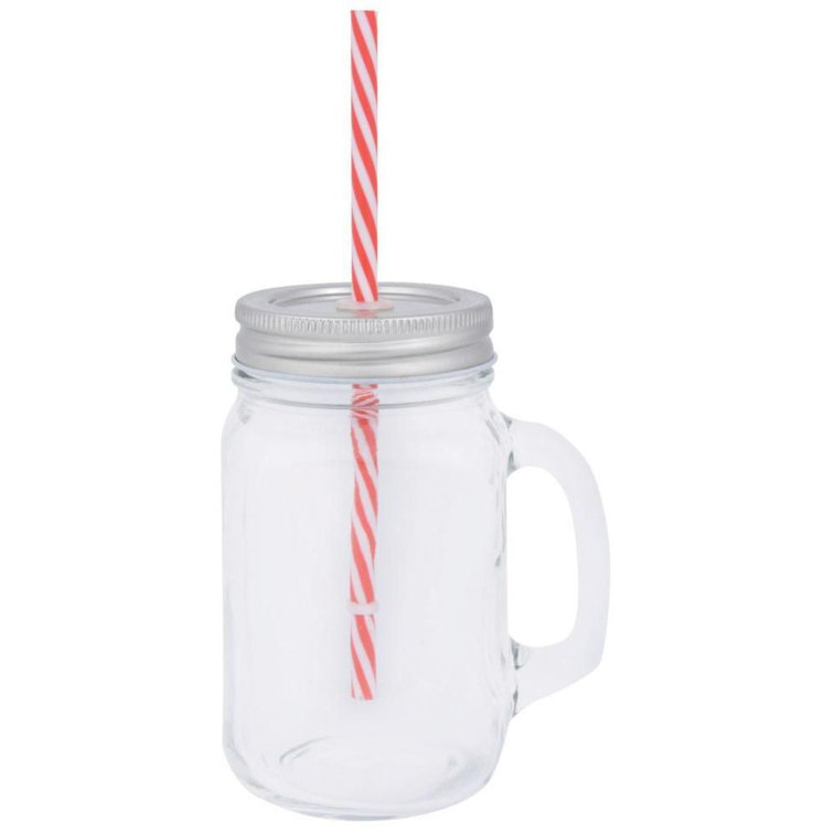 Belfry Kitchen Collection Glass Cup With Handle And Lid | Wayfair.co.uk