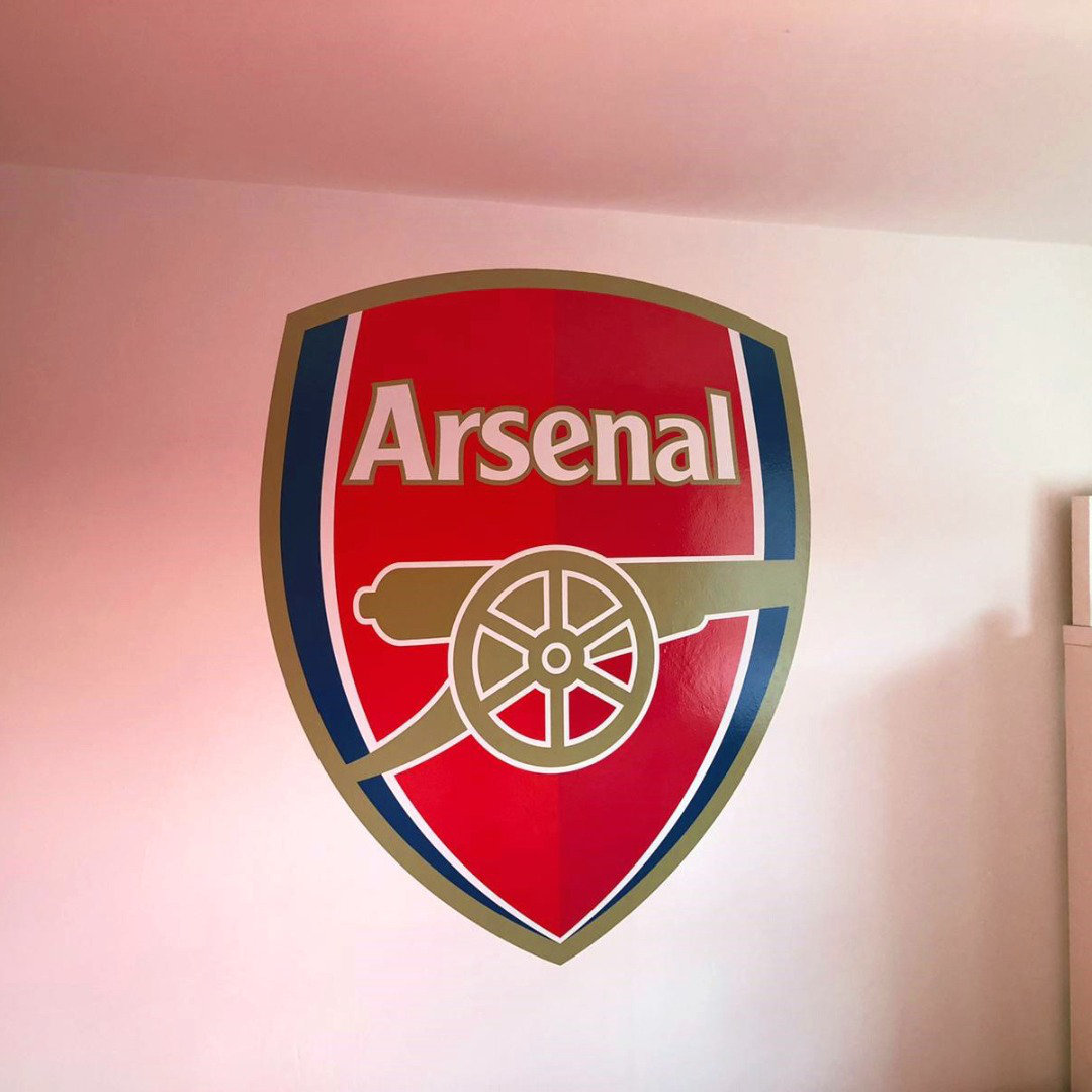 Themed Arsenal Crest Wall Sticker | Wayfair.co.uk