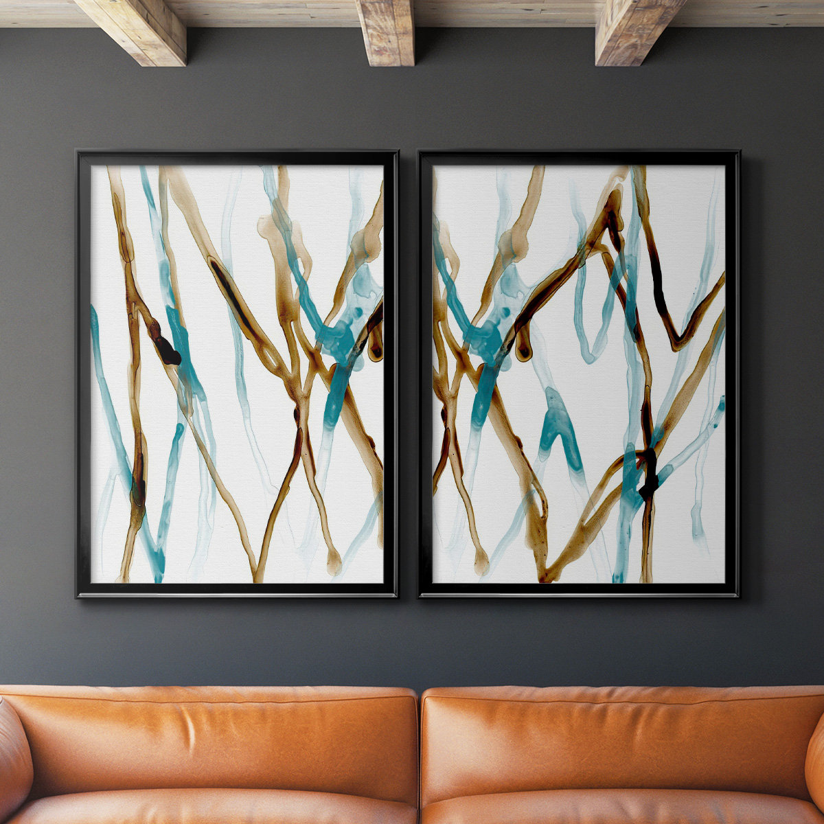Orren Ellis Runnel XVII Framed On Canvas 2 Pieces Print | Wayfair