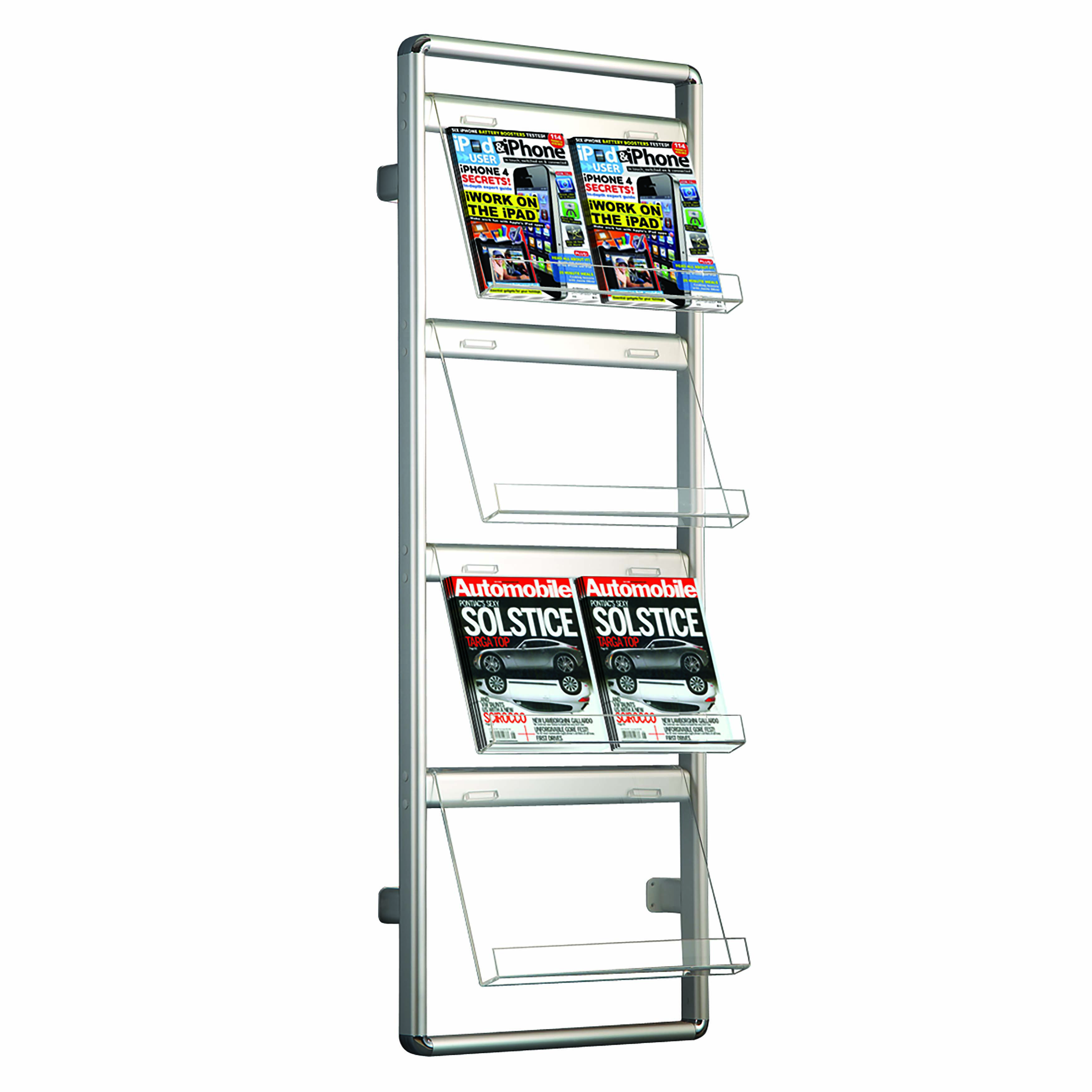 MT Displays 61.02'' H Acrylic Brochure And Pamphlet Rack | Wayfair