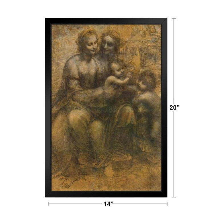 Vault W Artwork Virgin Child Saint Anne John Baptist With Baby Jesus ...