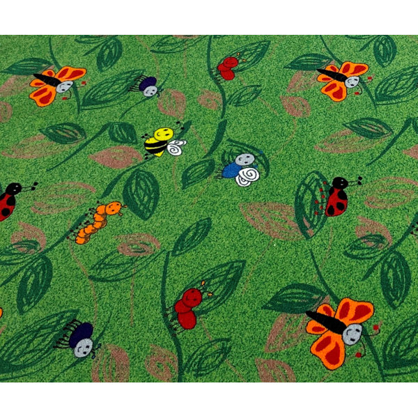 Kid Carpet Buzzy Bugs Kids Rug | Wayfair
