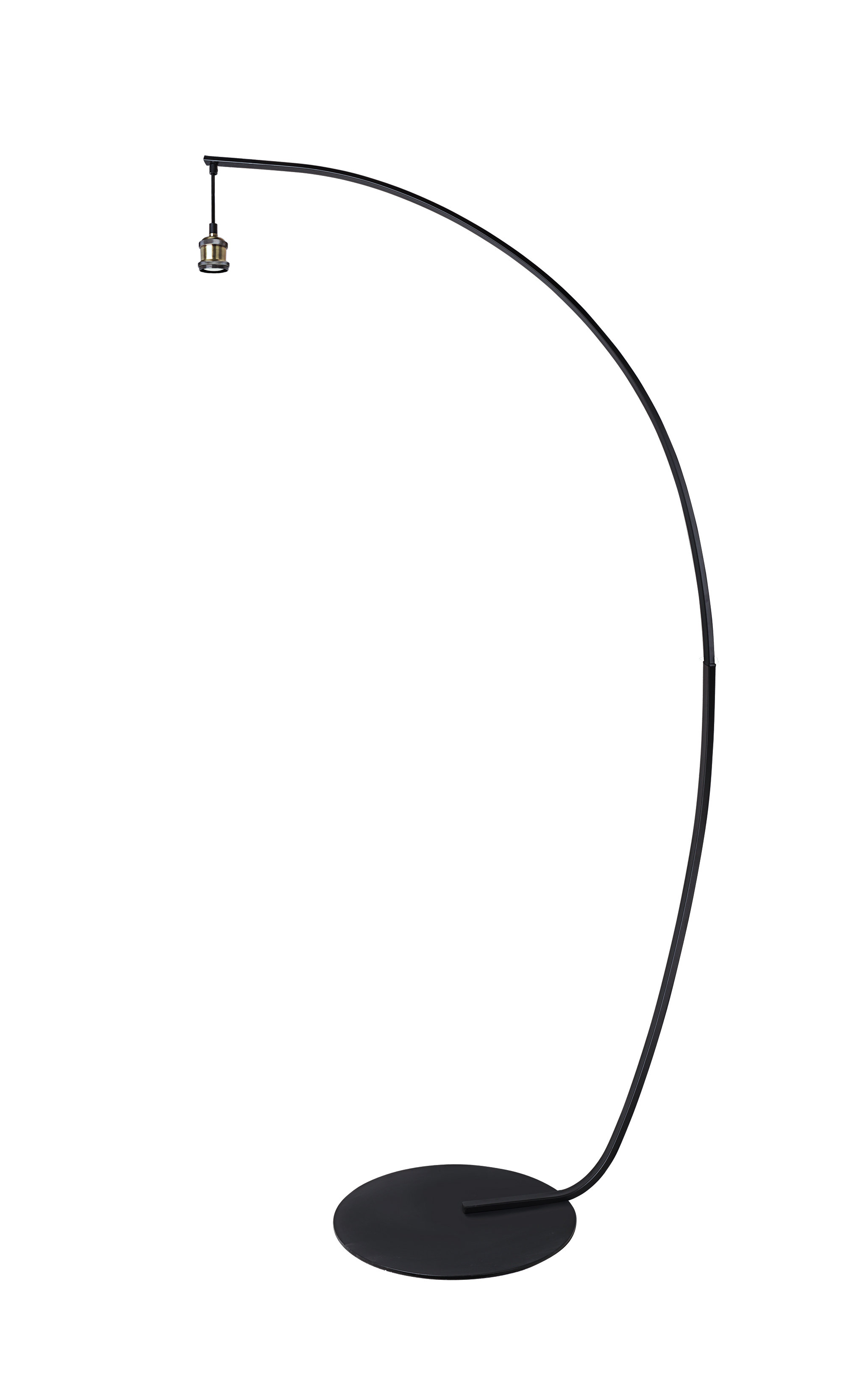 Latitude Run® Jameire 72'' Matte Black Arched/Arc Floor Lamp | Wayfair