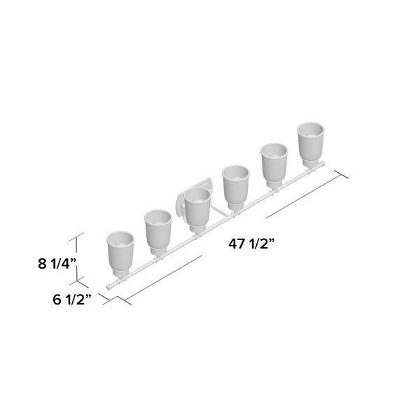 Beachcrest Home Derrick 6 - Light Dimmable Vanity Light & Reviews | Wayfair