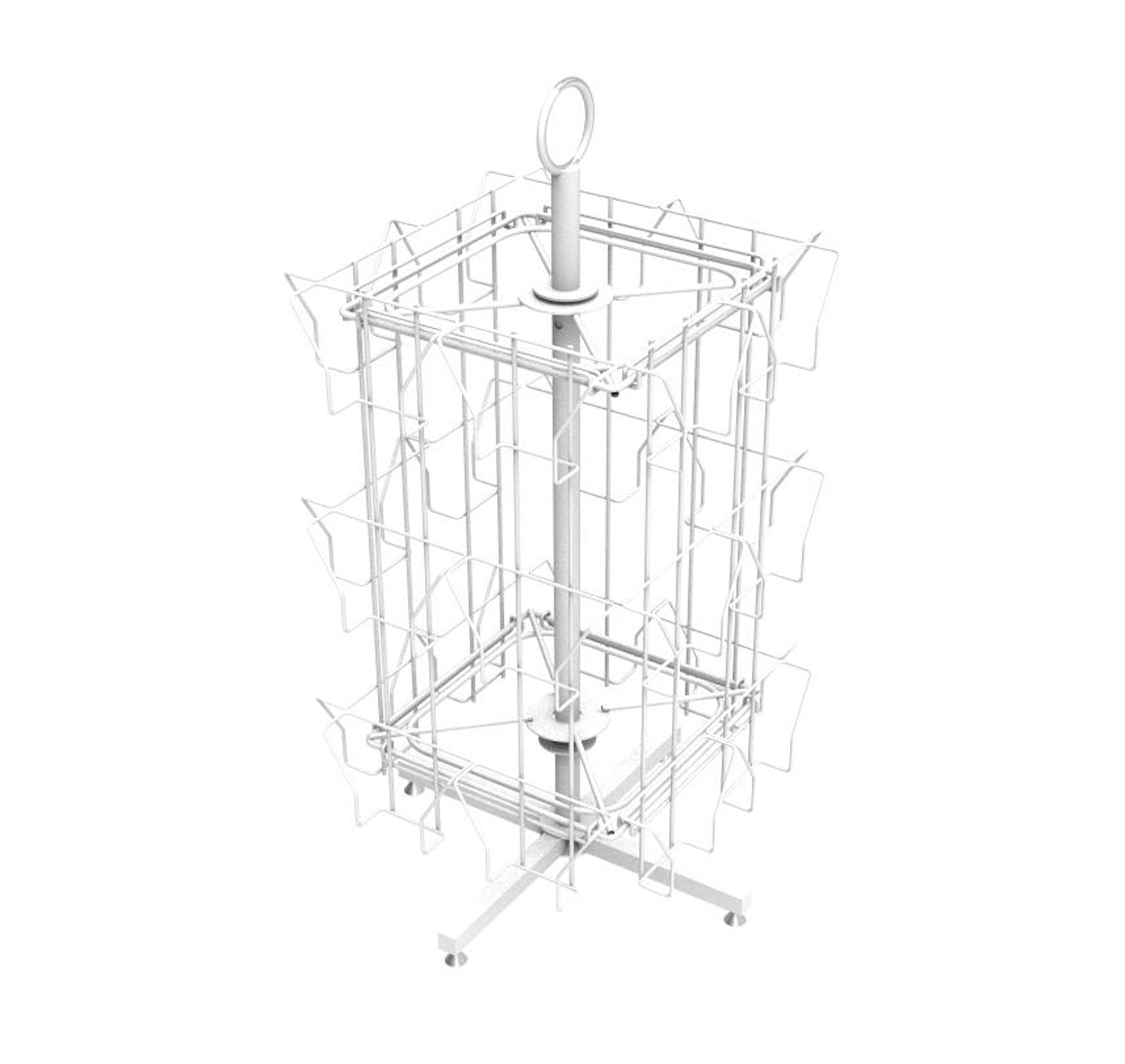 The Holiday Aisle® 24 Pocket 5X7 Greeting Card Rack Post Card Display ...