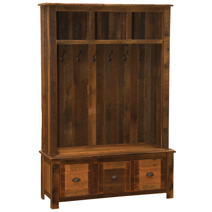Fireside Lodge 48'' Wide Hall Tree with Bench & Reviews | Wayfair