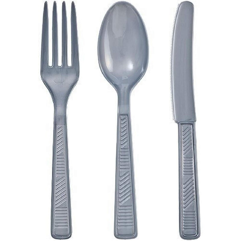 taffy_trading Plastic Disposable Flatware Set | Wayfair