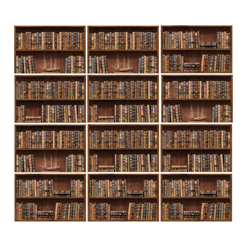 Ebern Designs Vintage Library Wall Decal | Wayfair