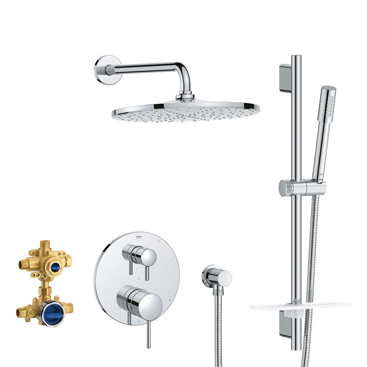GROHE Timeless Pressure Balance Rain Shower Set | Wayfair