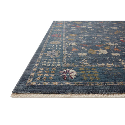 Lark Manor Febbas Blue Rug & Reviews | Wayfair