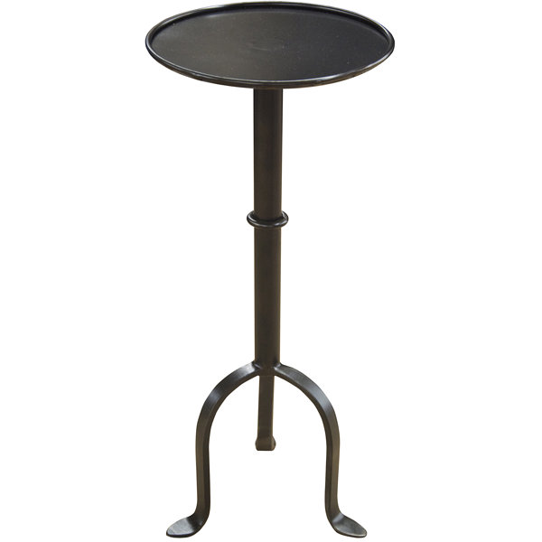 Noir Tini 24'' Tall Tray Top Pedestal End Table | Wayfair