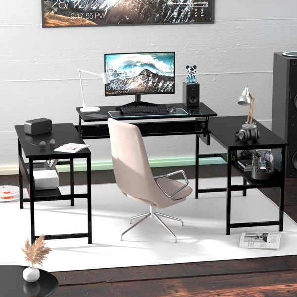 Inbox Zero Kyasha Height Adjustable Computer Table | Wayfair