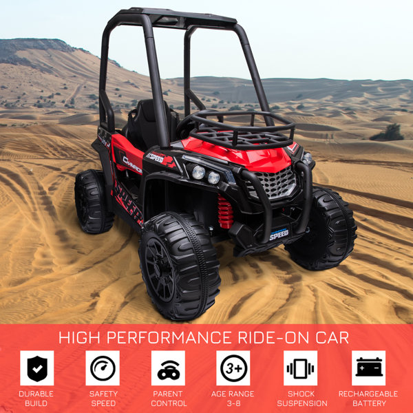 Aosom Kids Electric Ride on Car Off-Road UTV Toy & Reviews | Wayfair