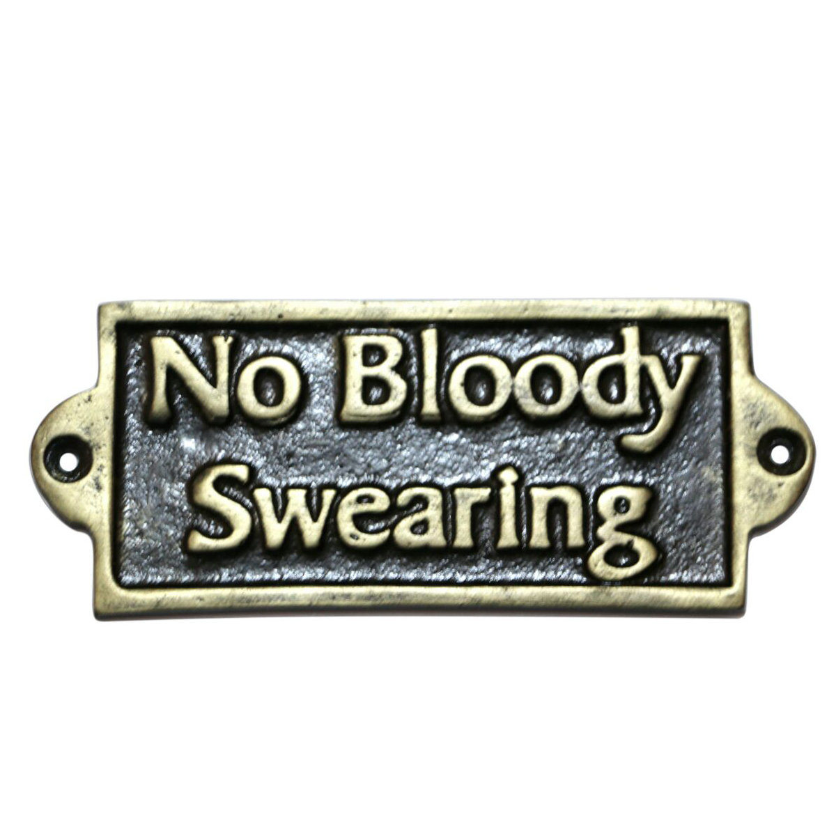 Borough Wharf No Swearing Sign Wall Décor | Wayfair.co.uk