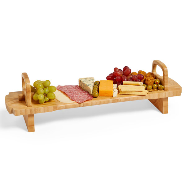 Raised Wooden Serving Platter | Wayfair.co.uk