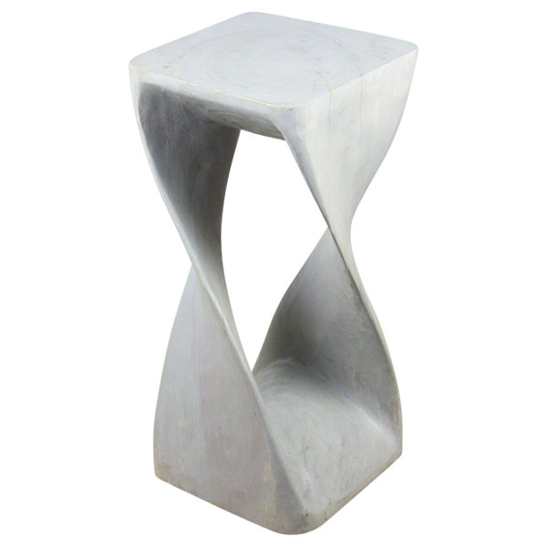 World Menagerie Demaio 26'' Tall Solid Wood Abstract End Table ...