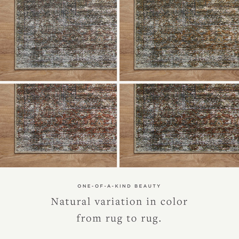 Amber Lewis x Loloi Billie Performance Tobacco/Rust Rug & Reviews | Wayfair