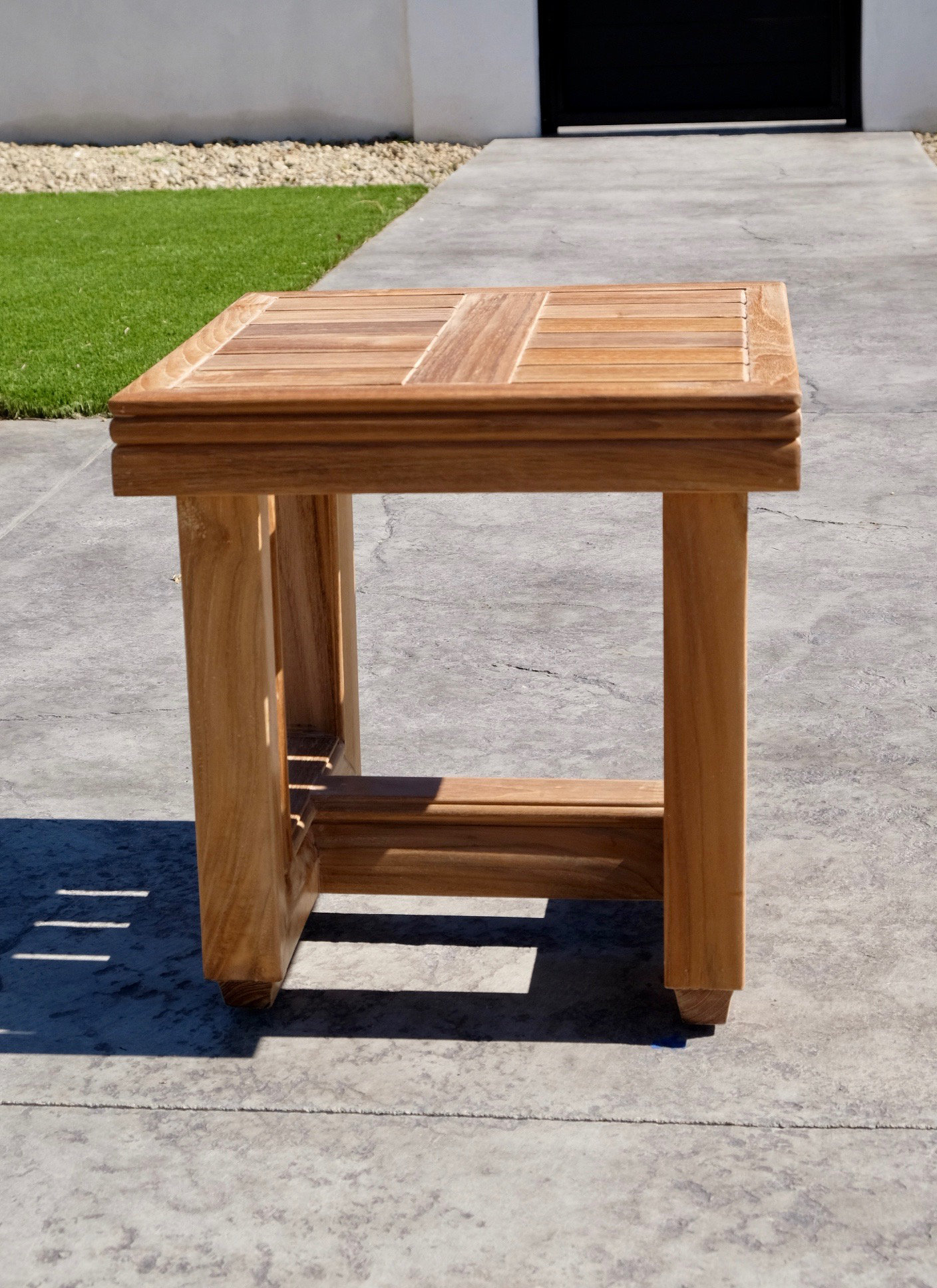 Foundry Select Crelake Teak Outdoor Side Table | Wayfair