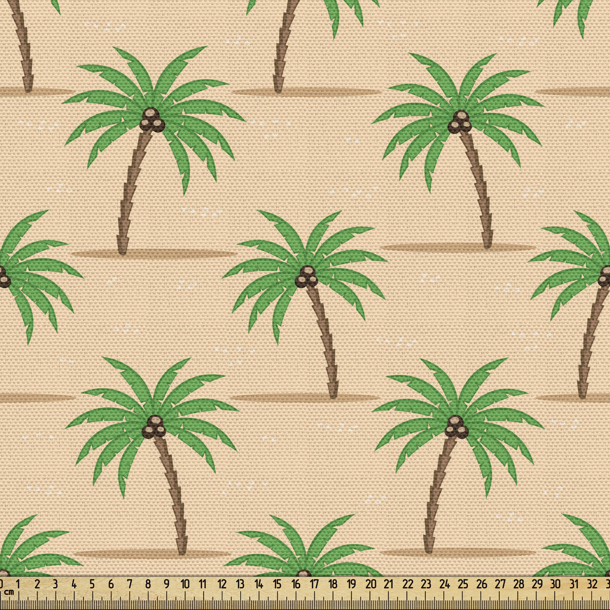 East Urban Home Oasis Fabric By The Yard, Repetitive Palm Tree With ...