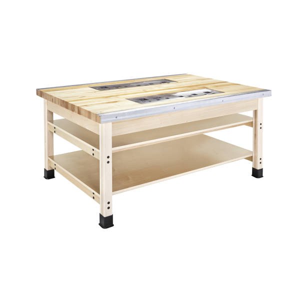 Shain Wood Top Workbench | Wayfair