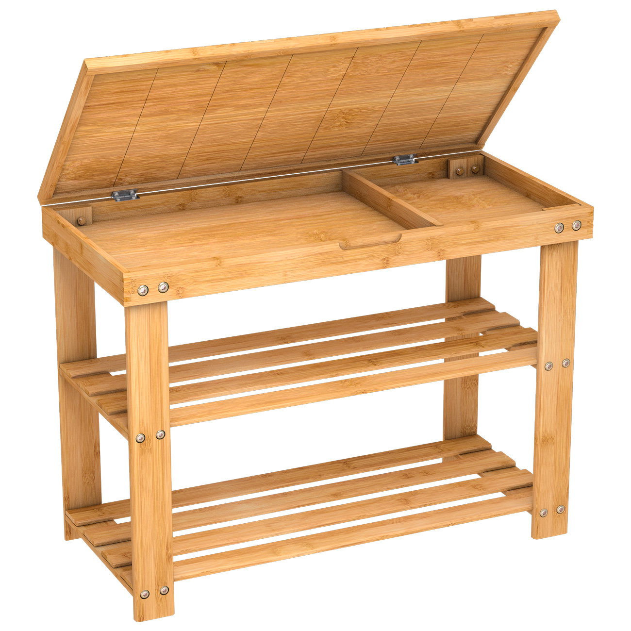 Rebrilliant Entryway 4 Pair Shoe Rack & Reviews | Wayfair