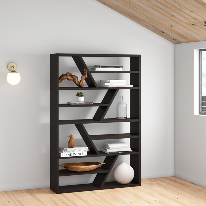 Mercury Row® Dailey Geometric Bookcase & Reviews | Wayfair