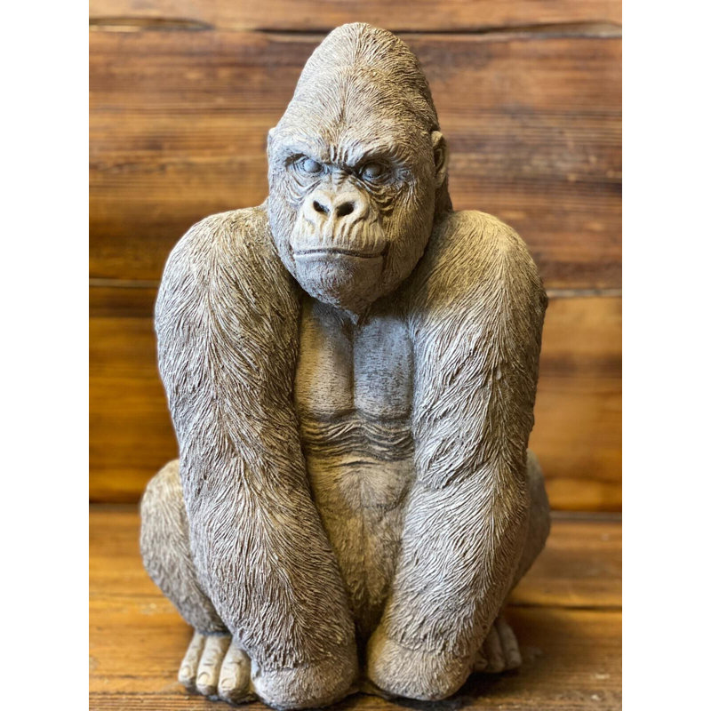 Latitude Vive Selda Stone Garden Large Silverback Gorilla Monkey Chimp ...