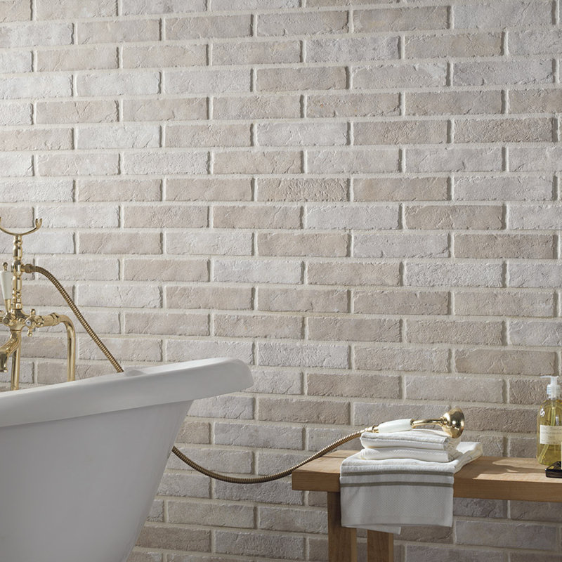 Encore Surfaces Tribeca 2" x 10" Porcelain Brick Look Wall & Floor Tile ...