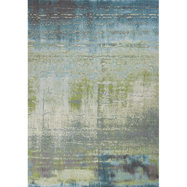 Trent Austin Design® Leonidas Blue/Moss Green Area Rug & Reviews | Wayfair