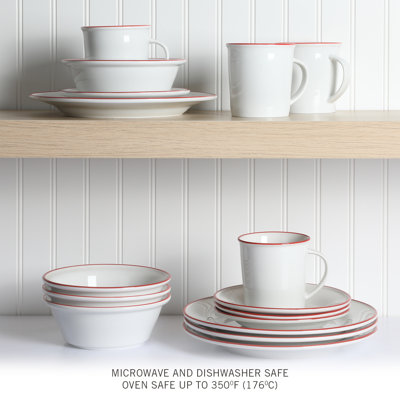 Martha Stewart Cliffield Ceramic Dinnerware Set - Service for 4 | Wayfair