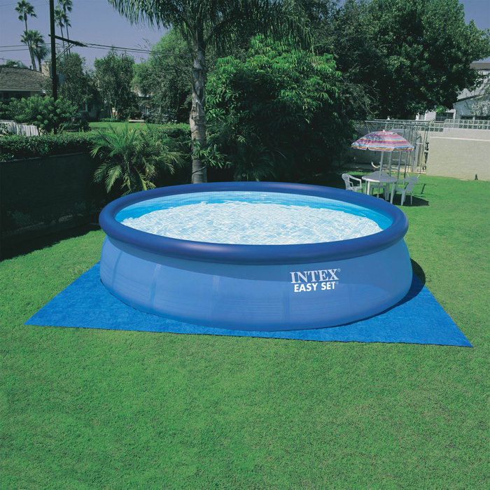 Intex 15' x 42" Easy Set Portable Inflatable Swimming Pool and ...