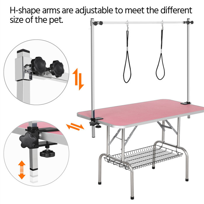 Yaheetech Height Adjustable Pet Grooming Table & Reviews | Wayfair