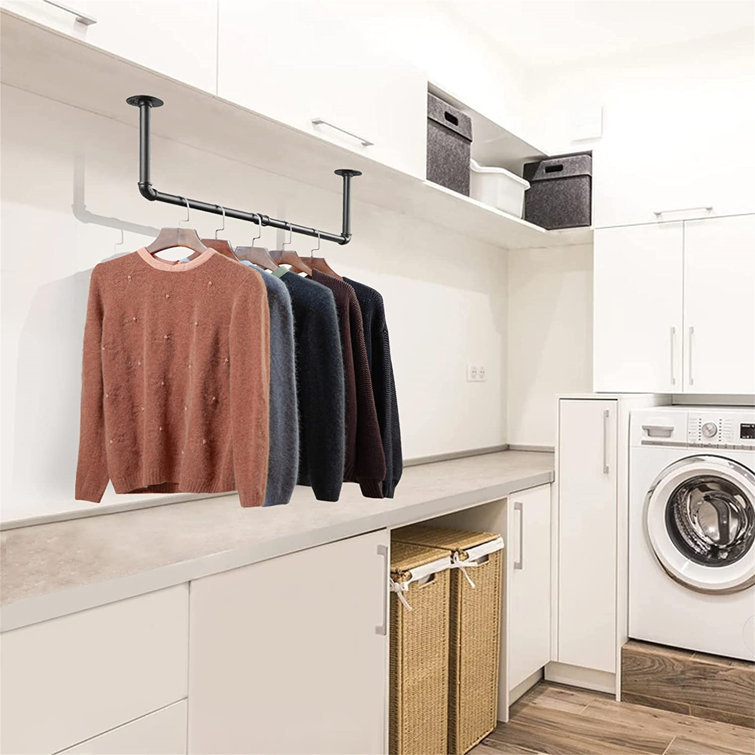 Williston Forge Aliona 38.4'' Wall Mounted Clothes Rack | Wayfair