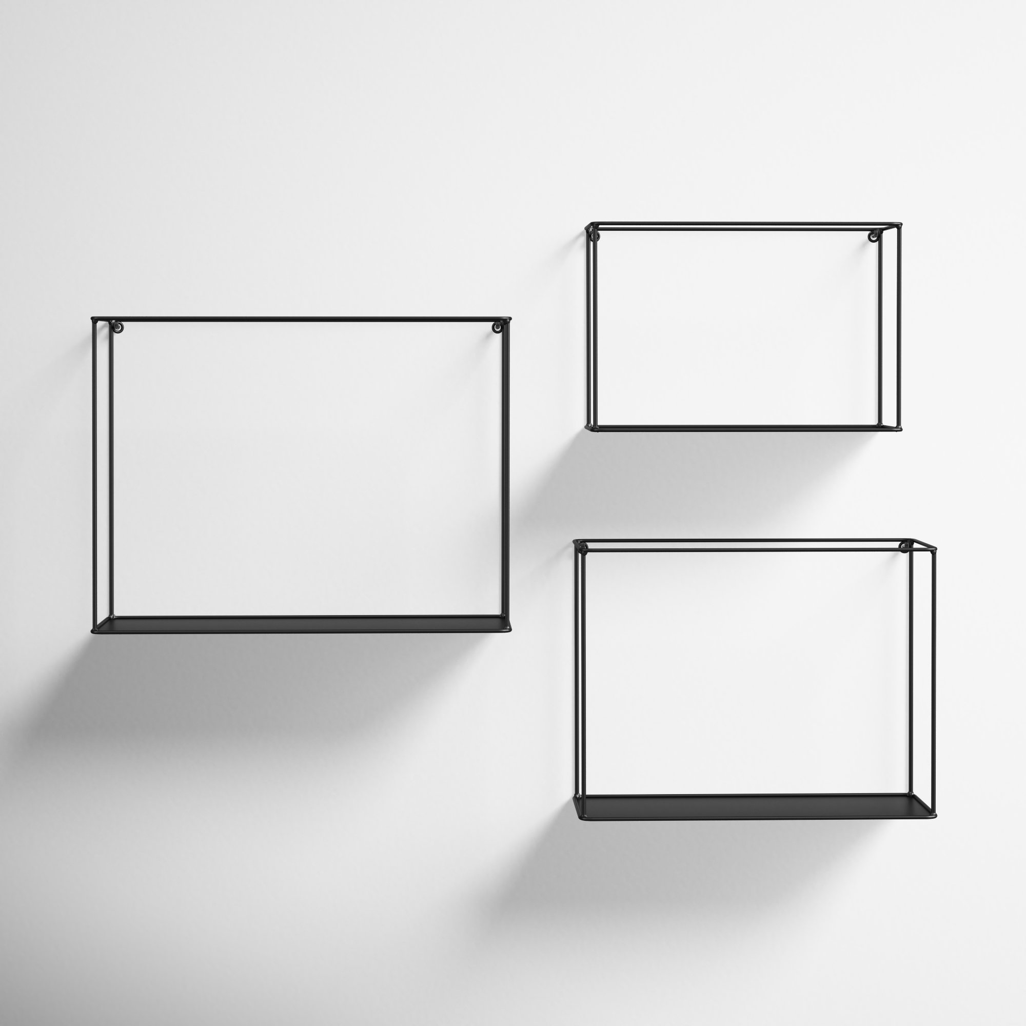 Joss & Main Avia 3 Piece Metal Accent Shelf | Wayfair