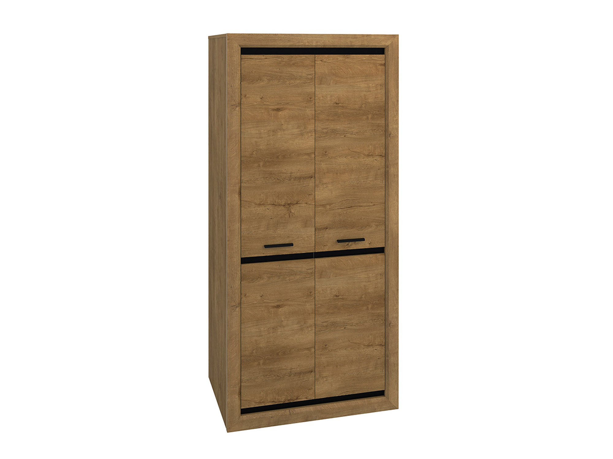 Union Rustic Marcell 2 Door Solid + Manufactured Wood Wardrobe ...