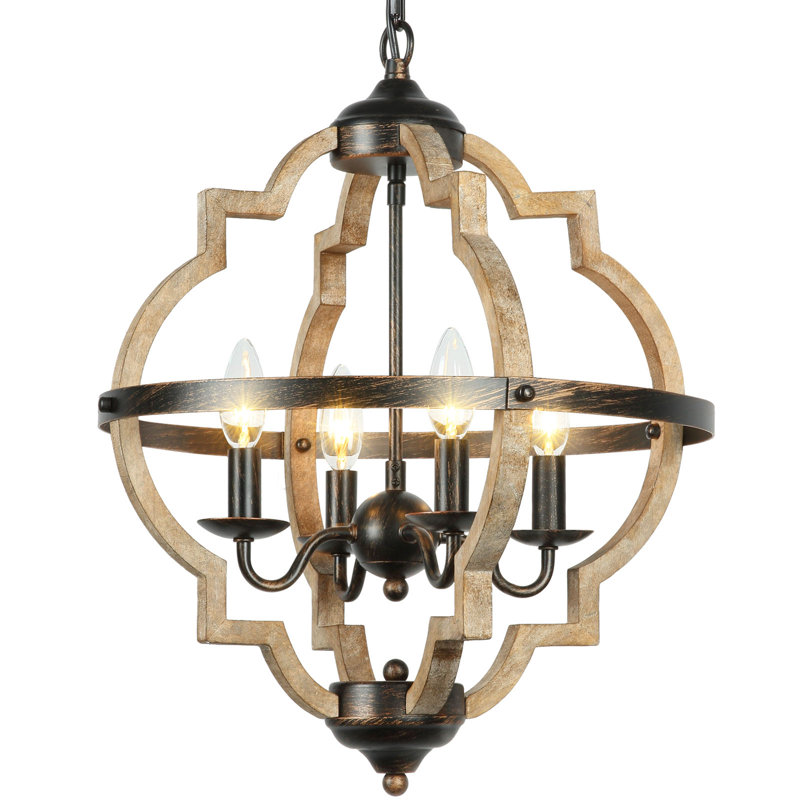Ophelia & Co. Pollak 6 - Light Dimmable Lantern Geometric Chandelier ...