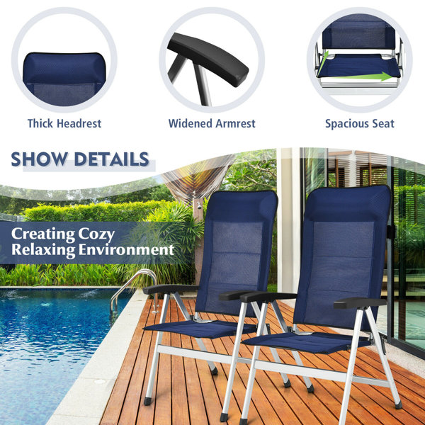 Latitude Run® Reclining Deck Chair & Reviews | Wayfair