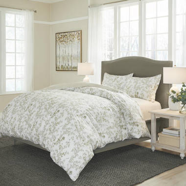 Amity Home Sadie Cotton Blend Percale Duvet Cover Set | Wayfair