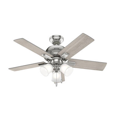 Fanimation 3-Light Ceiling Fan Light Fitter For Damp Locations ...