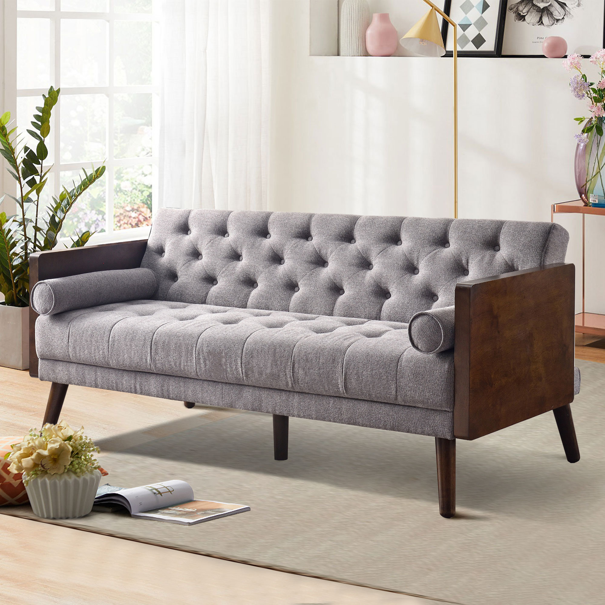 George Oliver Gurjas 70'' Upholstered Sofa & Reviews | Wayfair