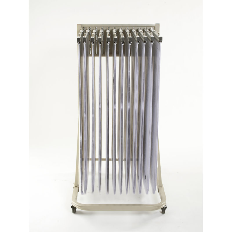 Brookside Design MRWH Heavy Duty Mobile Blueprint Storage Rack with 12 ...